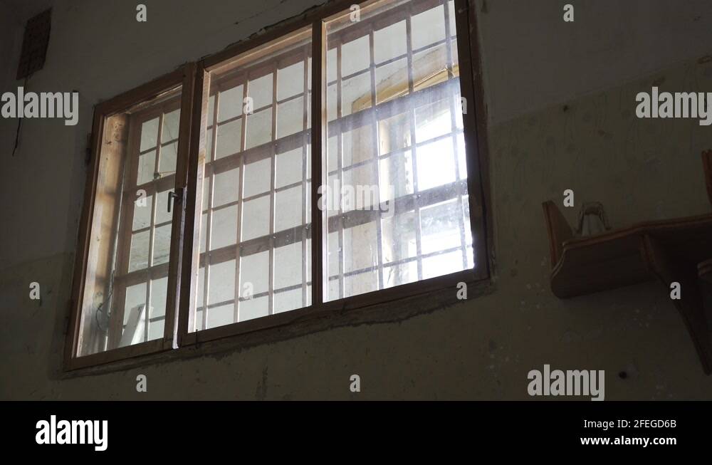 Empty Jail Cells. Prison Interior. Prison Cells Bars on Window. Jail ...