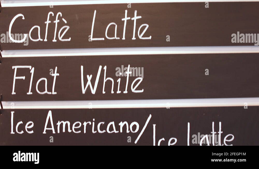 Coffee drinks menu Stock Videos & Footage - HD and 4K Video Clips - Alamy