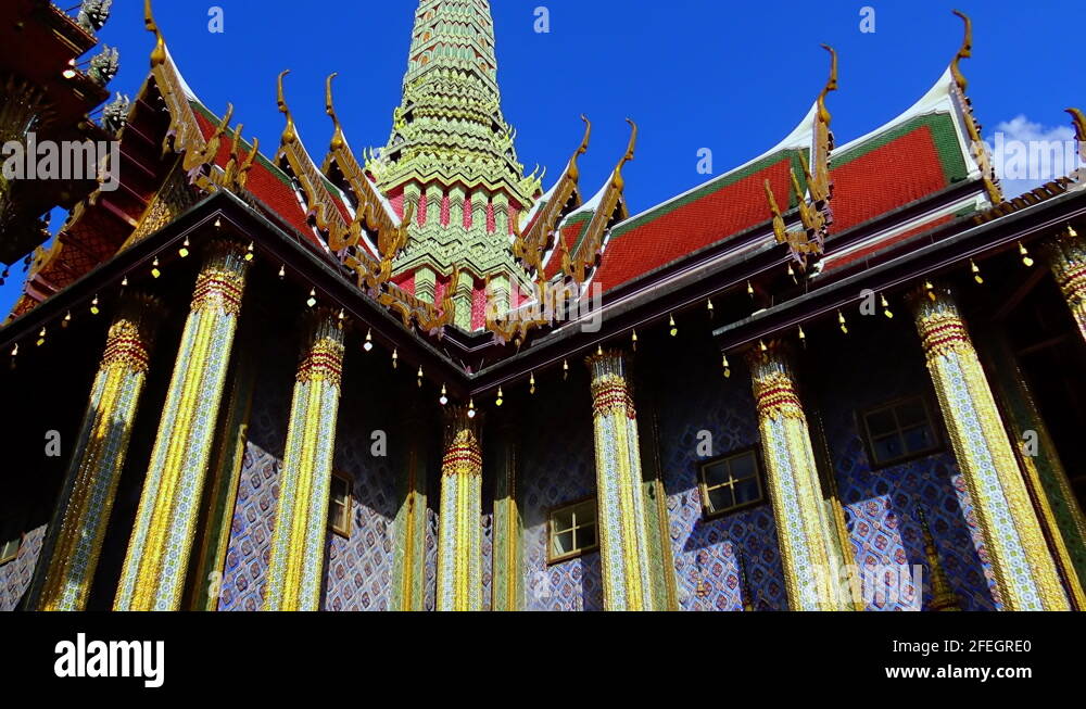 Great temple structure inside Royal Palace in Bangkok, Thailand Stock ...