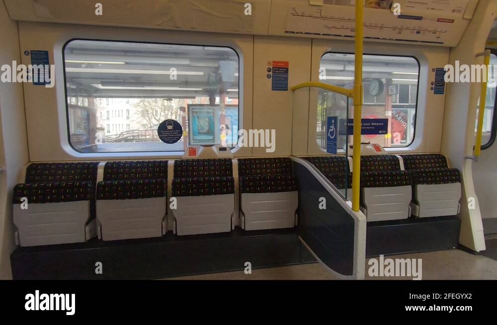 Empty Seats On The Metropolitan Line On London Underground During The ...