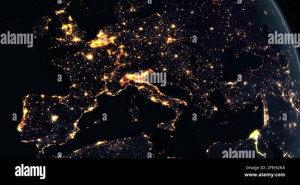Nasa earth at night europe Stock Videos & Footage - HD and 4K Video ...