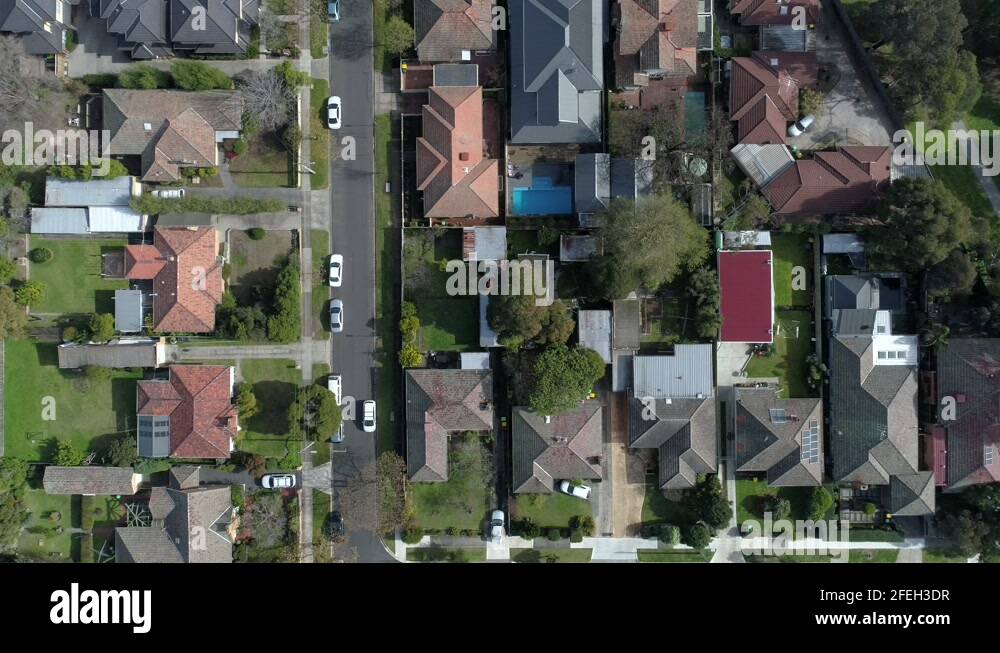 An aerial view of suburban streets Stock Videos & Footage - HD and 4K ...