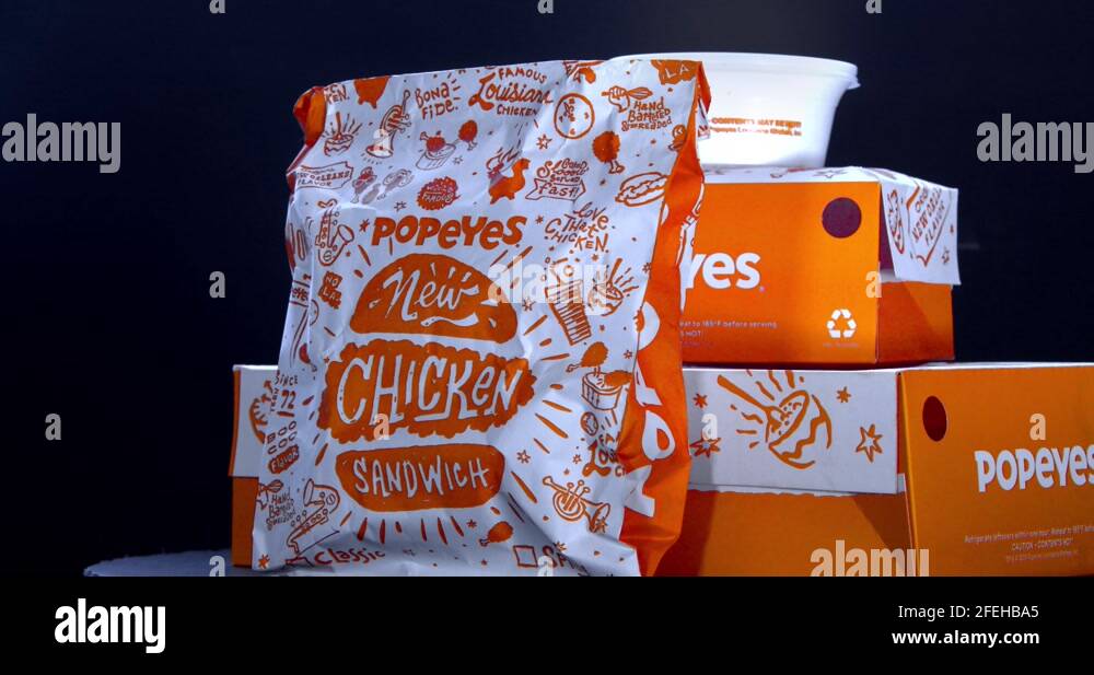 Popeyes chicken sandwich Stock Videos & Footage - HD and 4K Video Clips ...