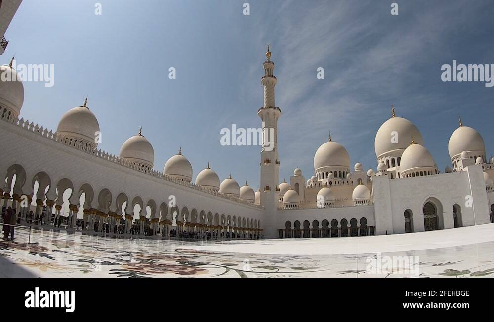 Sheikh zayed grand mosque united arab emirates Stock Videos & Footage ...