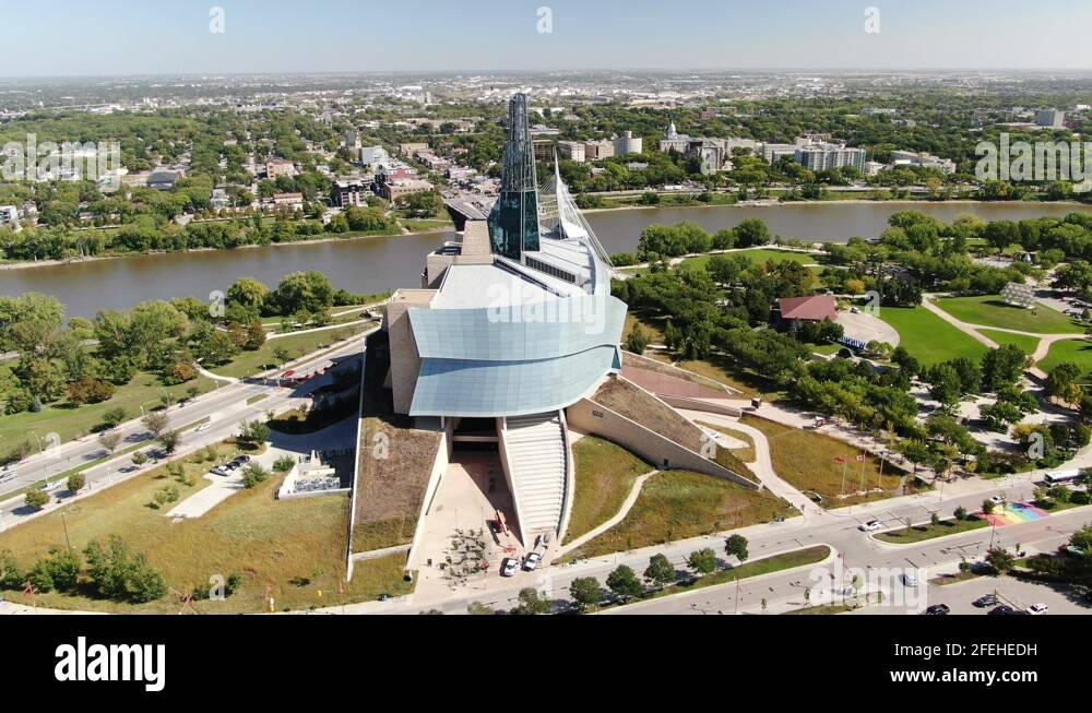 Canadian museum for human rights aerial Stock Videos & Footage - HD and ...