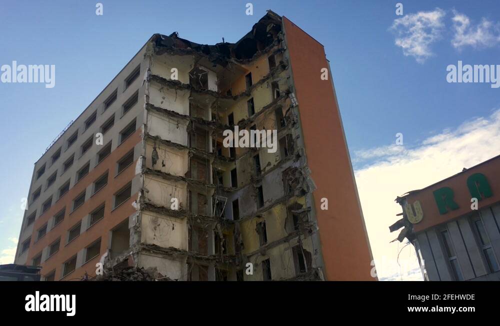 Partly demolished concrete building Stock Videos & Footage - HD and 4K ... Partly demolished concrete building Stock Videos & Footage - HD and 4K ...