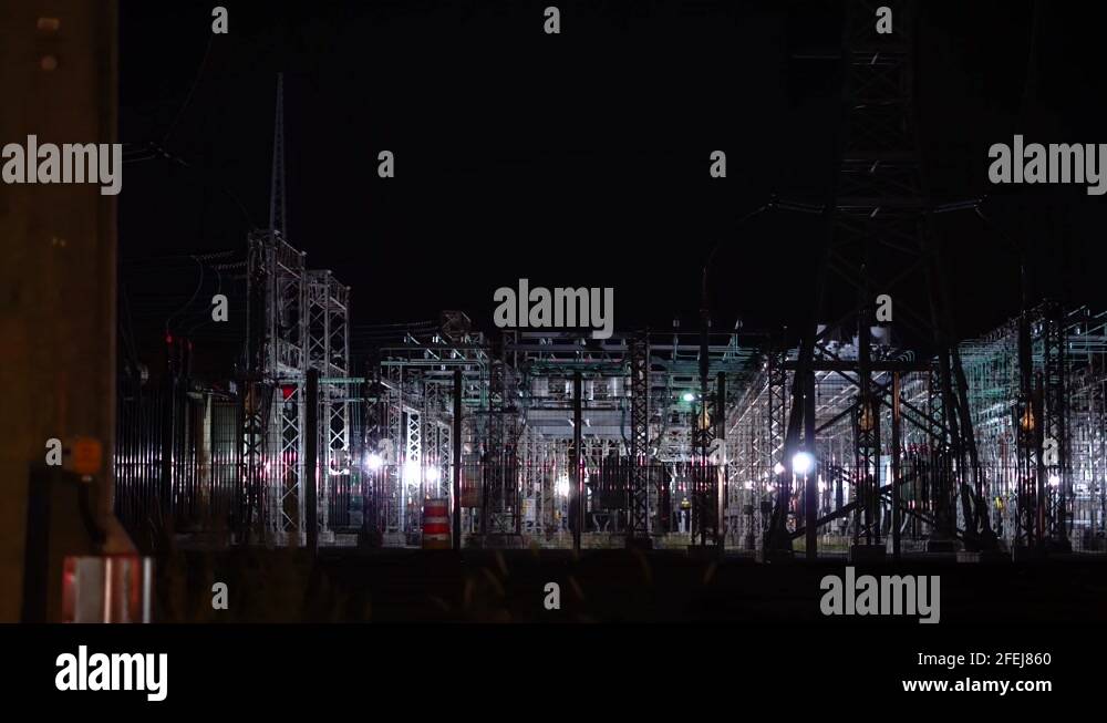Transformer substation night Stock Videos & Footage - HD and 4K Video ...