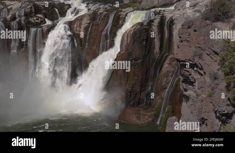 Two Waterfalls right next to each other | Shoshone Falls | 4K Stock ...