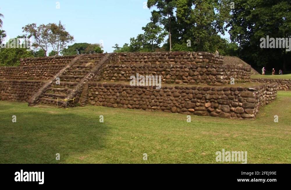 Pyramid from Izapa archeological site in Mexico Stock Video Footage - Alamy