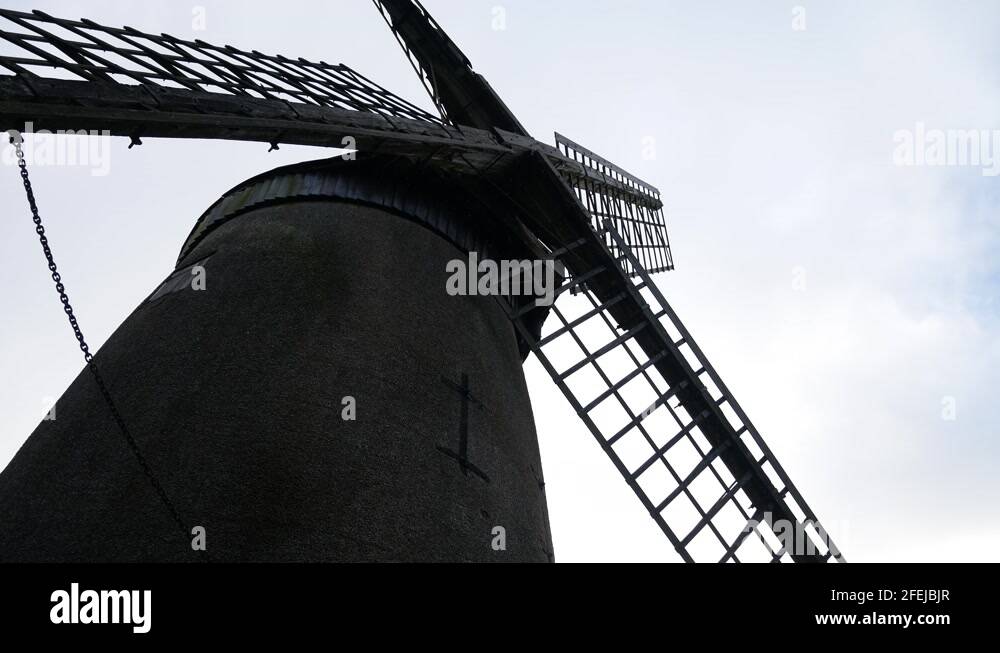Bidston hill vintage countryside windmill flour mill English landmark ...