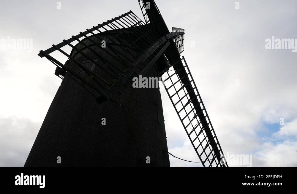 Bidston hill vintage countryside windmill flour mill English landmark ...