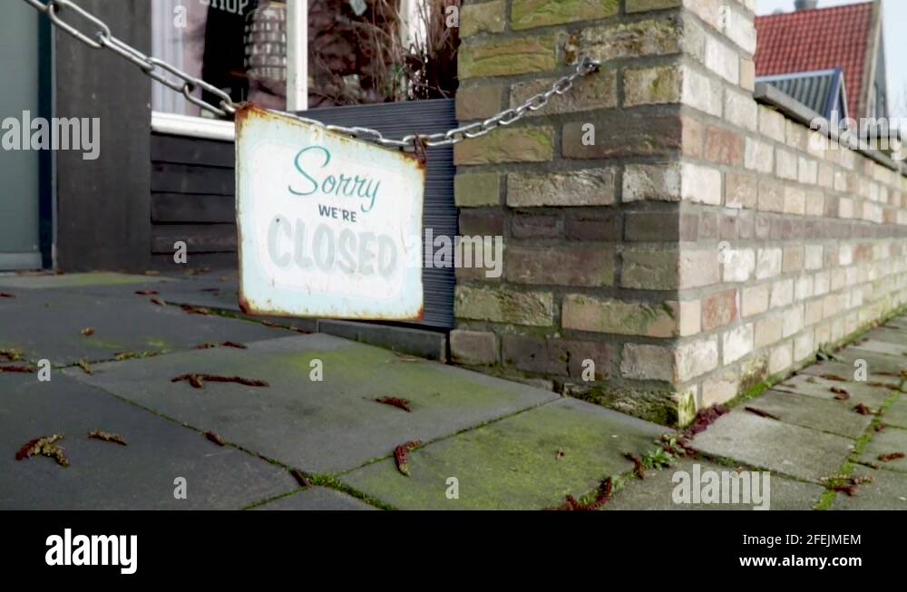 Entrance closed sign Stock Videos & Footage - HD and 4K Video Clips - Alamy
