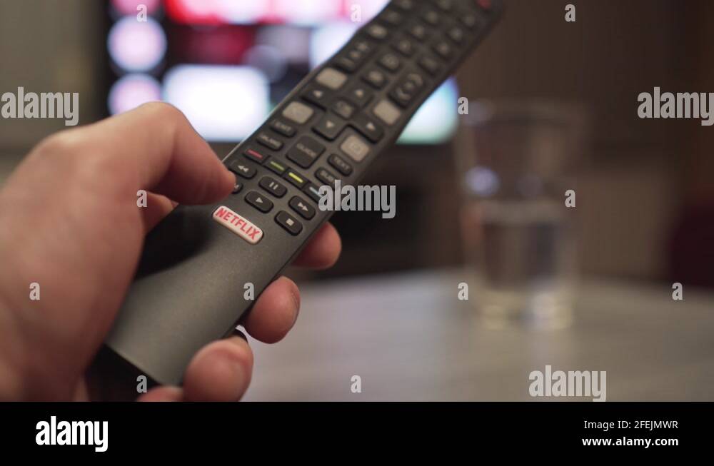 Netflix button on tv remote Stock Videos & Footage - HD and 4K Video ...