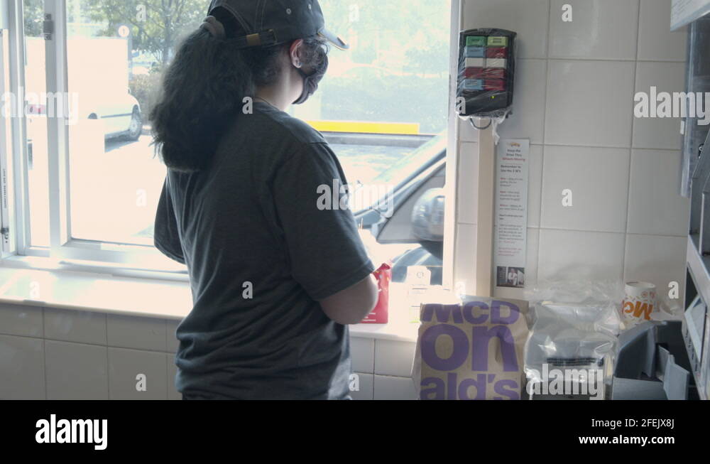 Mcdonald's drive thru employee Stock Videos & Footage - HD and 4K Video ...