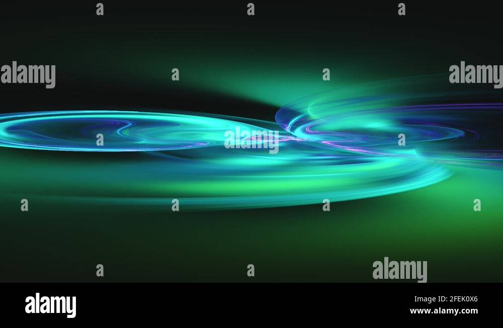 Seamless looping revolving color wheel lines of green and purple ...