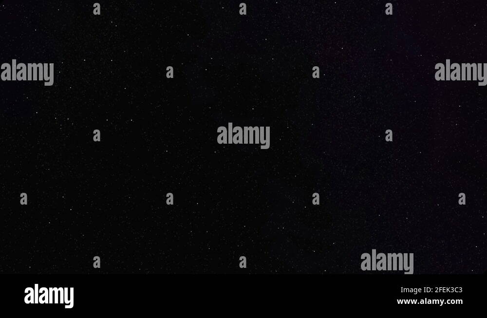 Stars on a night sky, rotating, starry view into space, animated stars ...