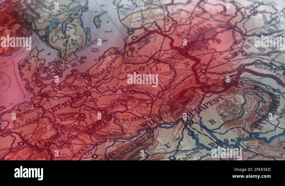 Map Illustration of Nazi Germany attack on Soviet Stock Video Footage ...