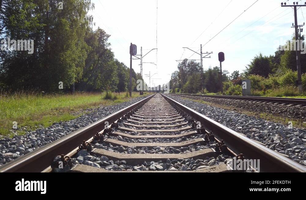 Transportation walking public transportation railroad track Stock ...