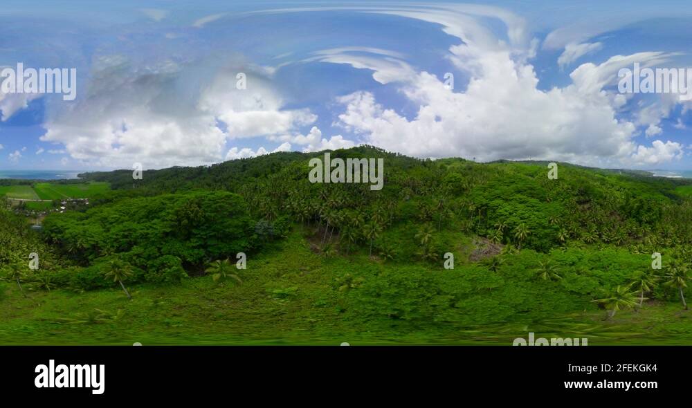 Mountains with rainforest. Philippines, Mindanao. 360-Degree view Stock ...
