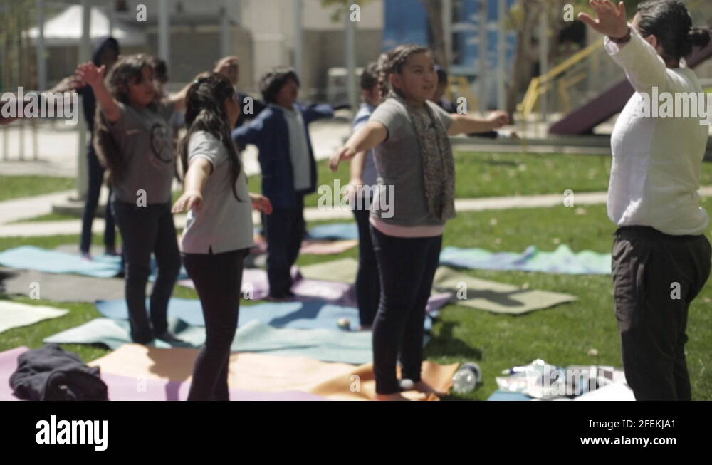 Kids yoga class and teacher Stock Videos & Footage - HD and 4K Video ...