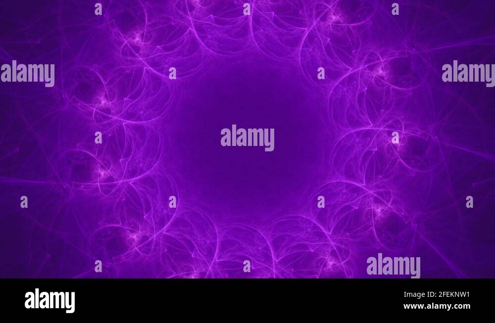Strange purple tunnel vortex hole with odd organic like shapes floating ...