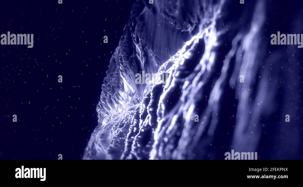 Abstract shapes background animation with flying numbers. Seamless loop ...