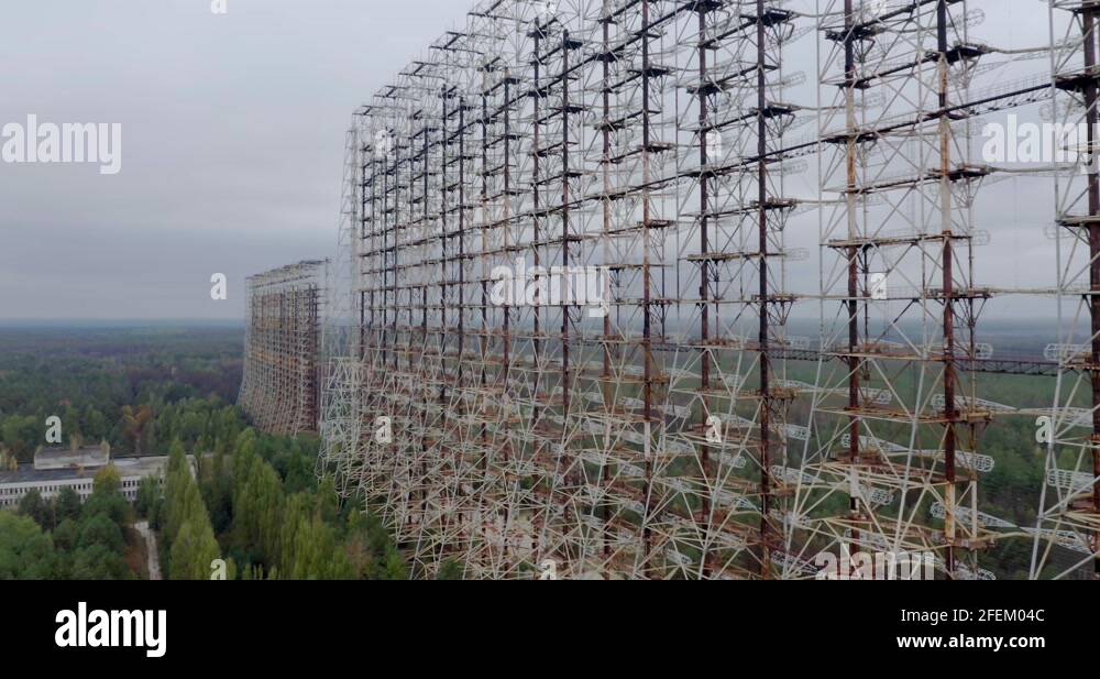 Old Rusty Antenna In The Abandoned Duga Radar Station In Chernobyl ...