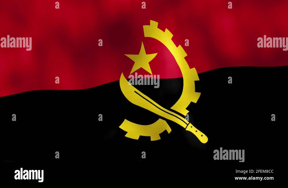 Angola national flag Stock Videos & Footage - HD and 4K Video Clips - Alamy