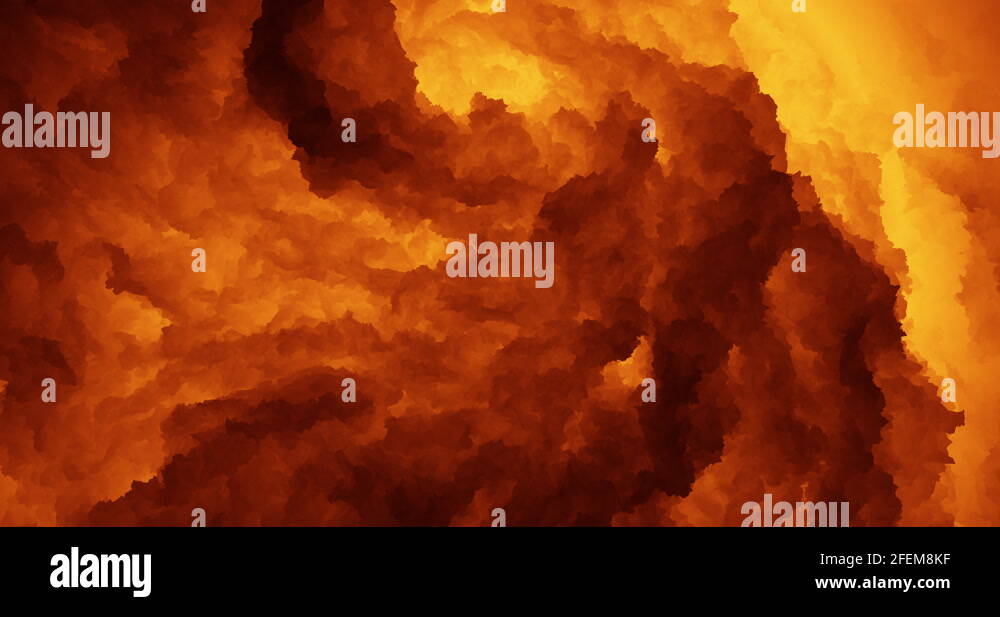 Abstract Cartoon Flames Perfectly Looping. Background Animation Stock ...