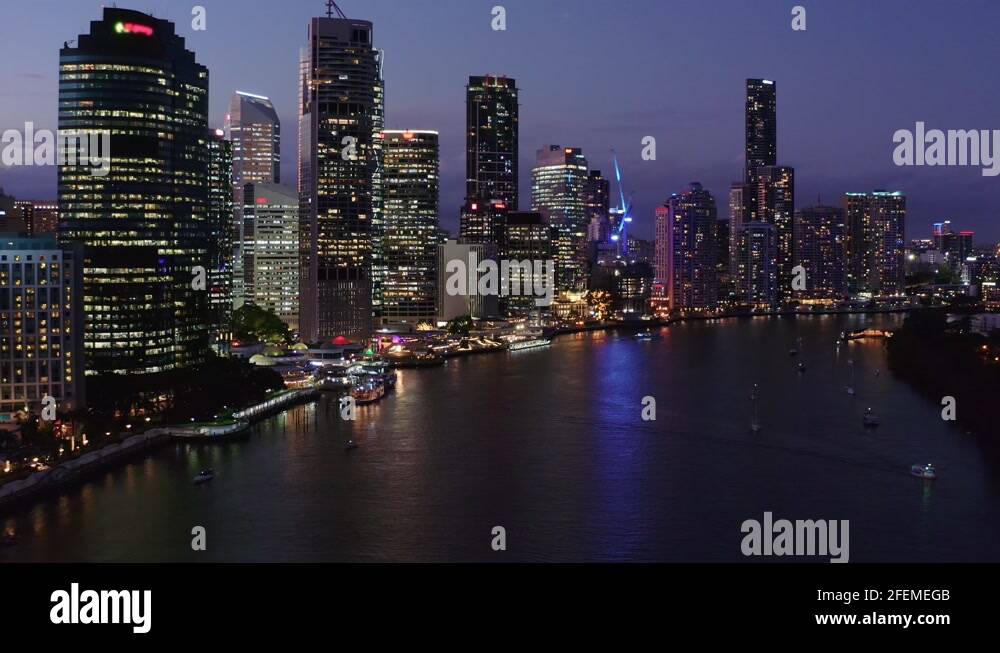 High rise buildings in brisbane city Stock Videos & Footage - HD and 4K ...