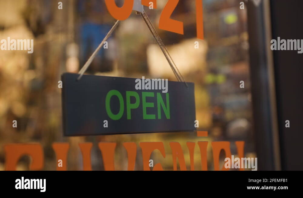 Wooden sign on store front Stock Videos & Footage - HD and 4K Video ...