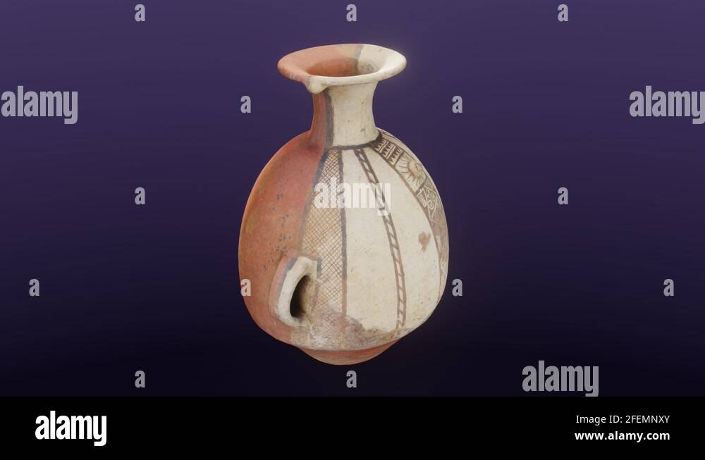 Aríbalo Inca from Central Chile (jug, pot), cg, camera orbits Stock ...