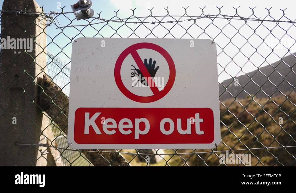 Keep out sign Stock Videos & Footage - HD and 4K Video Clips - Alamy