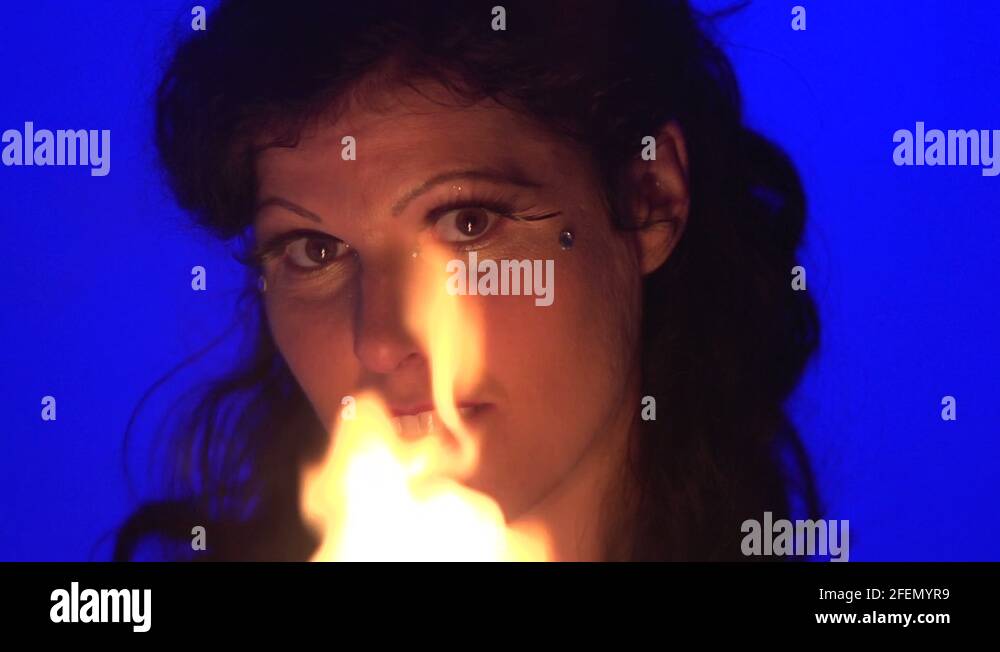 Fire burn face Stock Videos & Footage - HD and 4K Video Clips - Alamy
