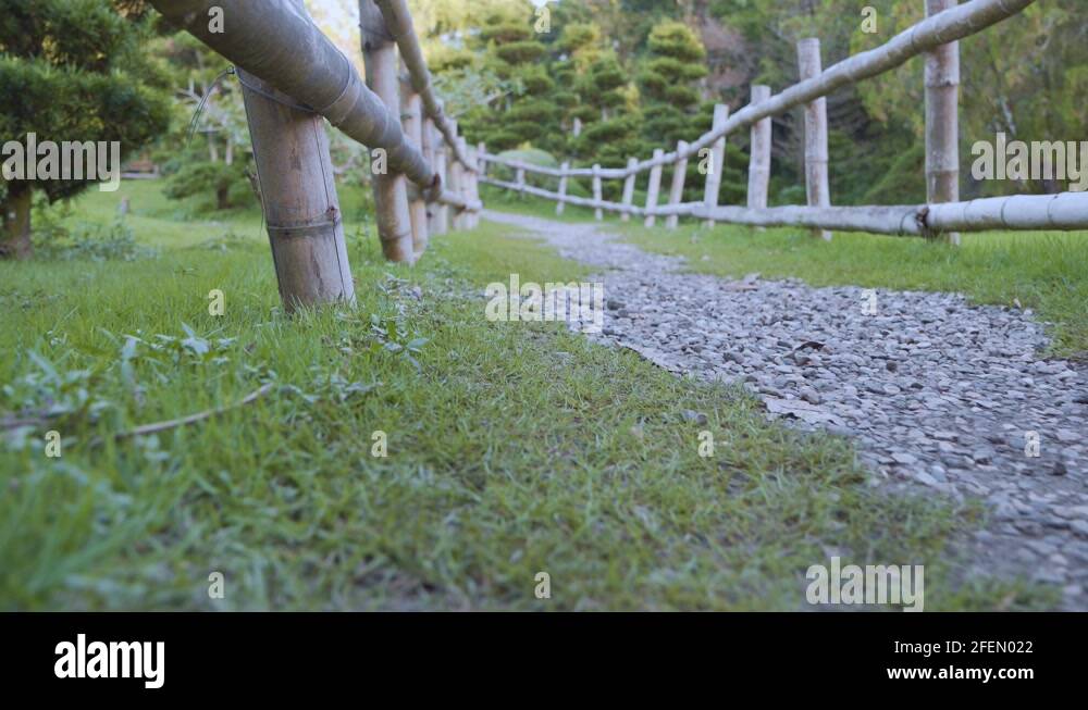 Path pathway barrier fence Stock Videos & Footage - HD and 4K Video ...