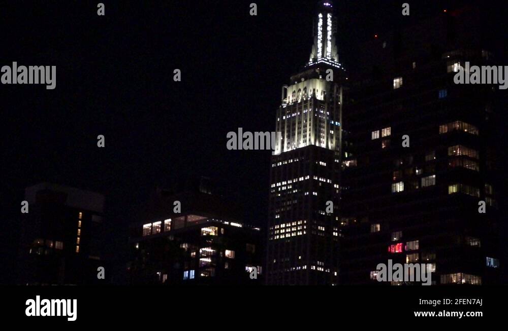 Empire state building lights Stock Videos & Footage - HD and 4K Video ...