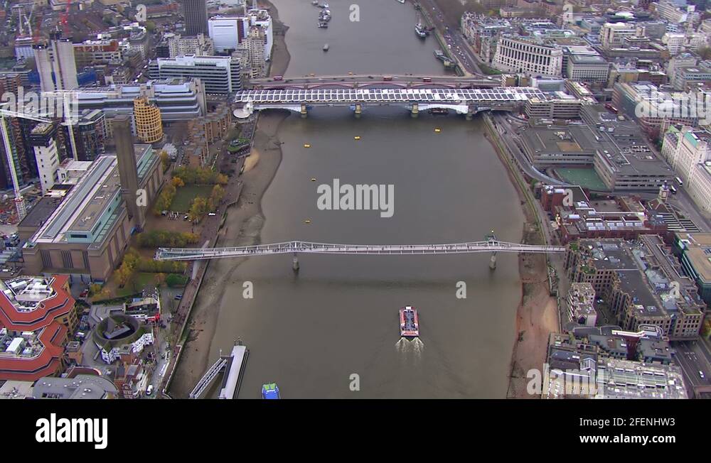 Millennium bridge and southwark bridge Stock Videos & Footage - HD and ...