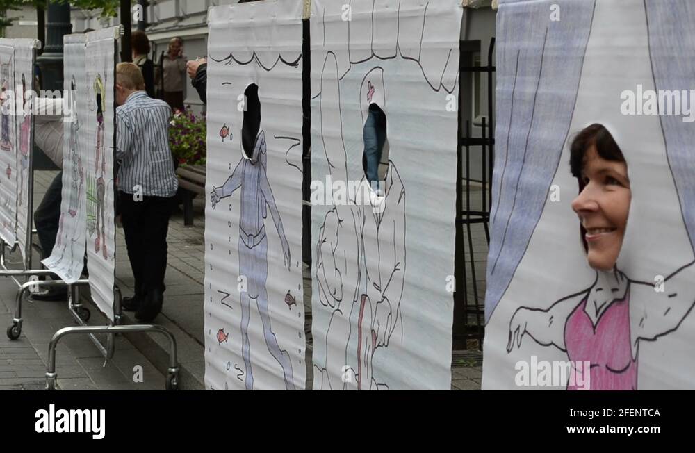 Holes for faces Stock Videos & Footage - HD and 4K Video Clips - Alamy