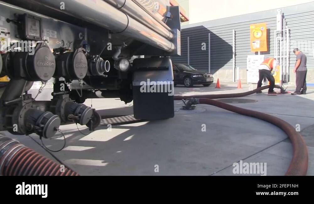 Gas tanker ,big rig truck Stock Video Footage - Alamy