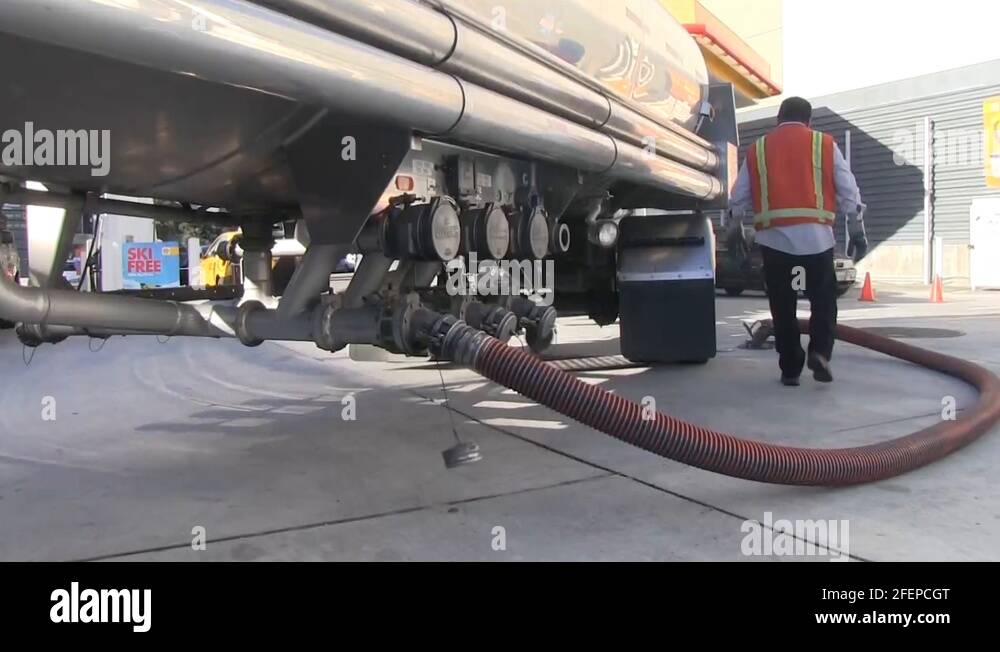 Gas tanker ,big rig truck Stock Video Footage - Alamy