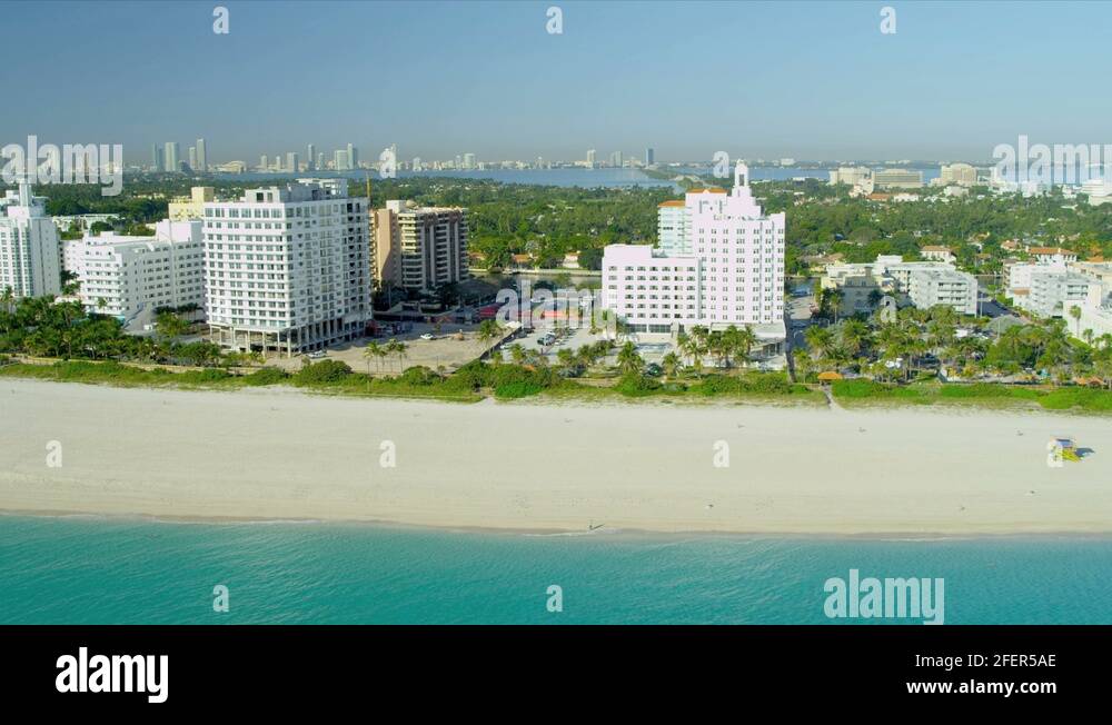 Aerial view miami beach resort Stock Videos & Footage - HD and 4K Video ...