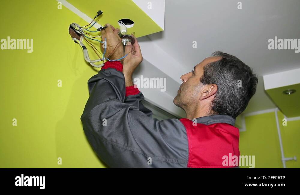 Man installing ceiling Stock Videos & Footage - HD and 4K Video Clips - Alamy