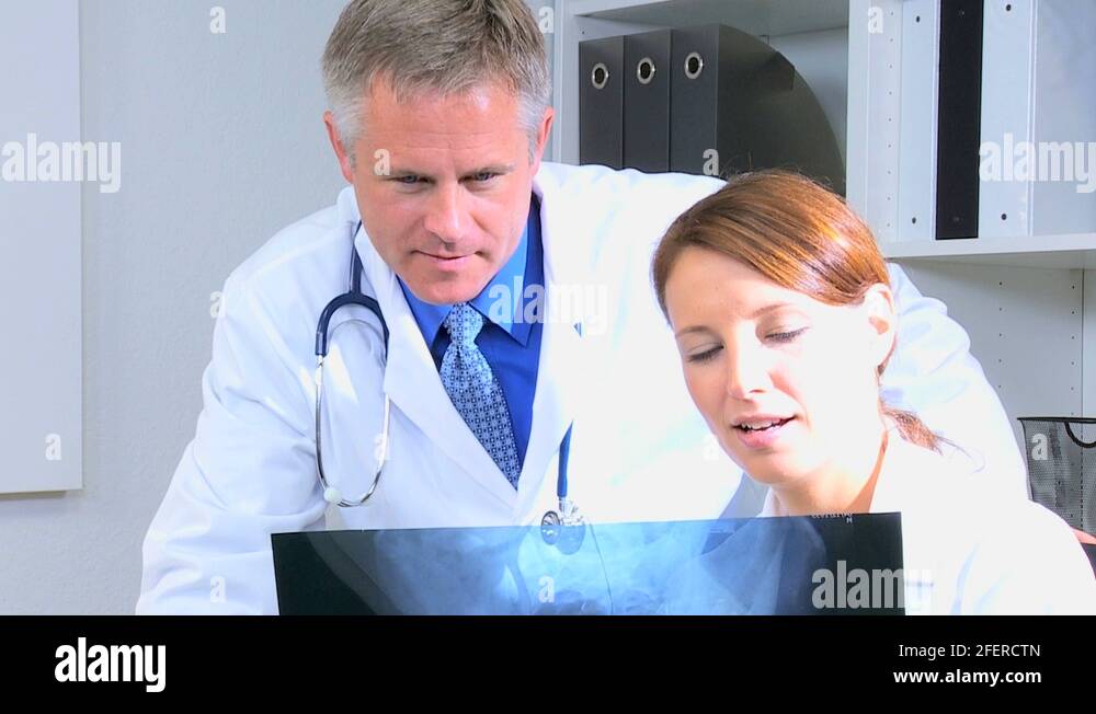 Hospital Doctors Using X-Ray with Computer Stock Video Footage - Alamy