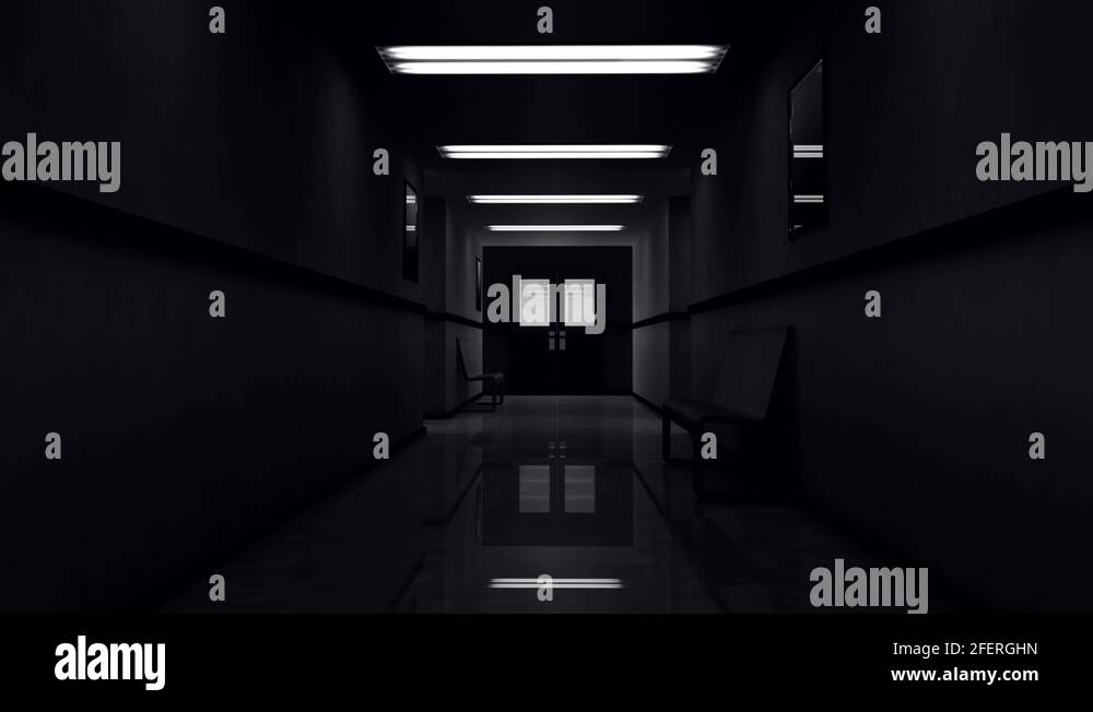 Scary Hospital Corridor 1 Stock Video Footage - Alamy