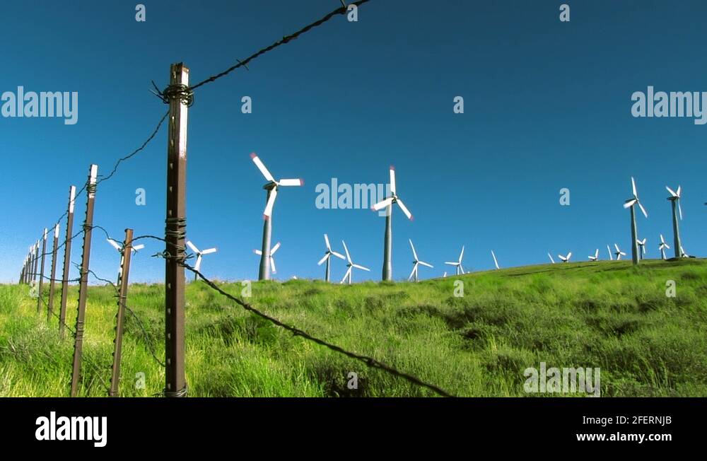 Barbed wire fence with wind turbines Stock Videos & Footage - HD and 4K ...