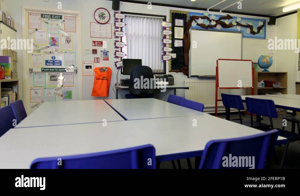 Empty primary classroom and white board Stock Videos & Footage - HD and ...