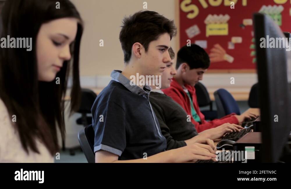 Computer lab teenagers Stock Videos & Footage - HD and 4K Video Clips ...