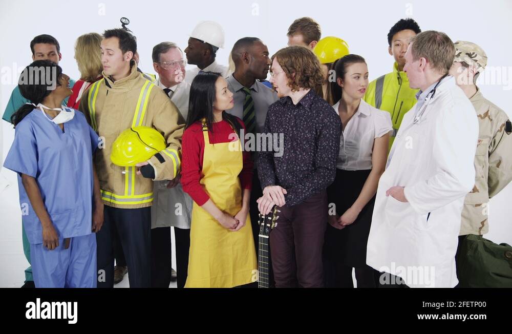 Group different professionals Stock Videos & Footage - HD and 4K Video ...