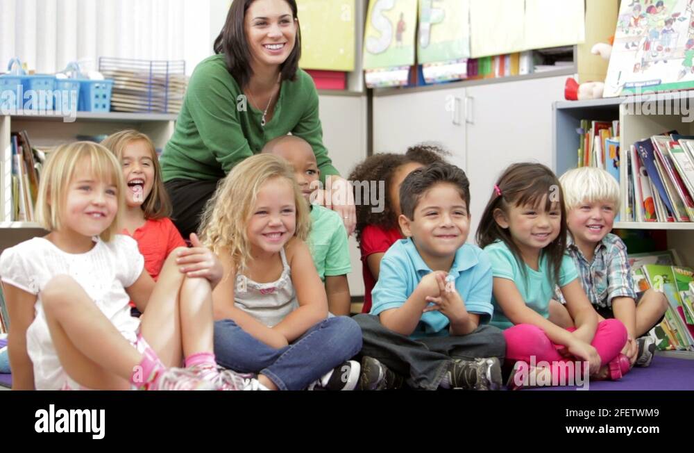 Elementary students floor classroom teacher Stock Videos & Footage - HD ...
