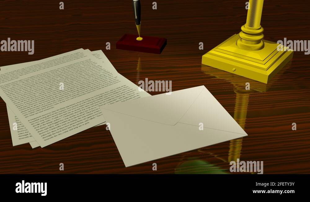 Animated Envelope Letter Opening (HD Stock Video Footage - Alamy